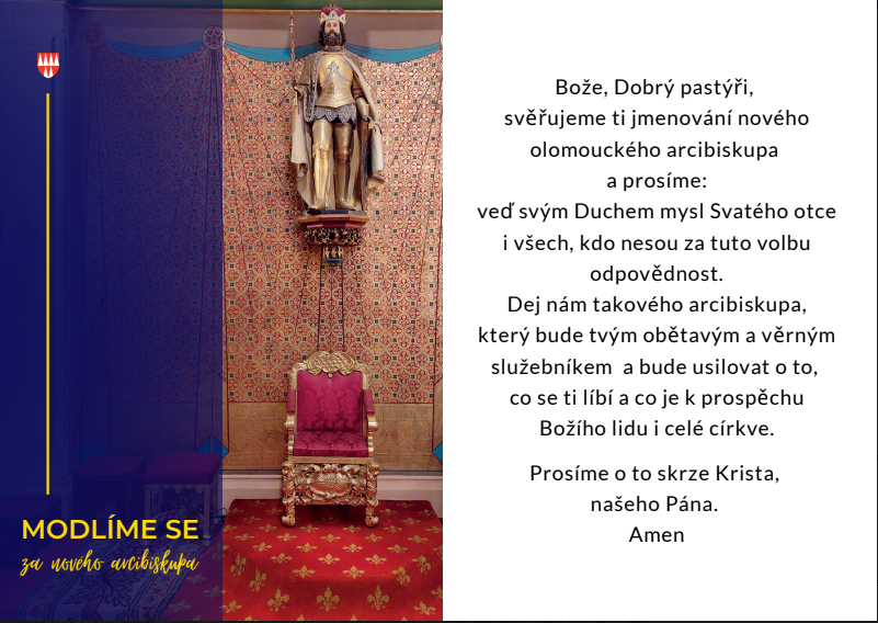 Modlitba za nového arcibiskupa - Farnost Zubří